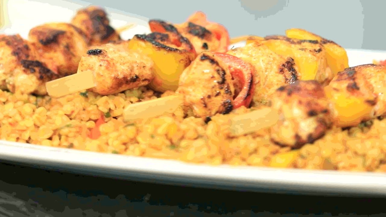 Recette du jour : borghol aux légumes et brochettes de poulet - Le ...