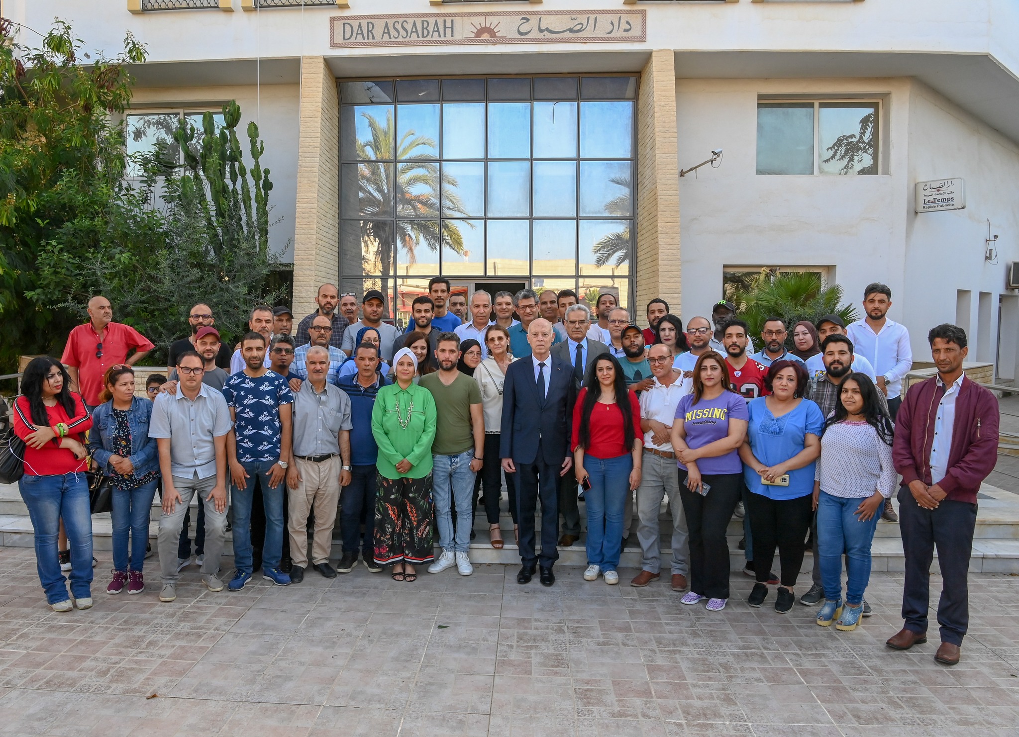 Le Président à Dar Assabah…Au rendez-vous de l’Histoire - Le Temps News